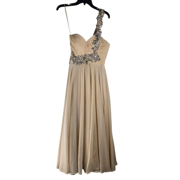 Night Moves | Dresses | Night Moves Womens Size 6 Y2k Prom Dress Cream ...